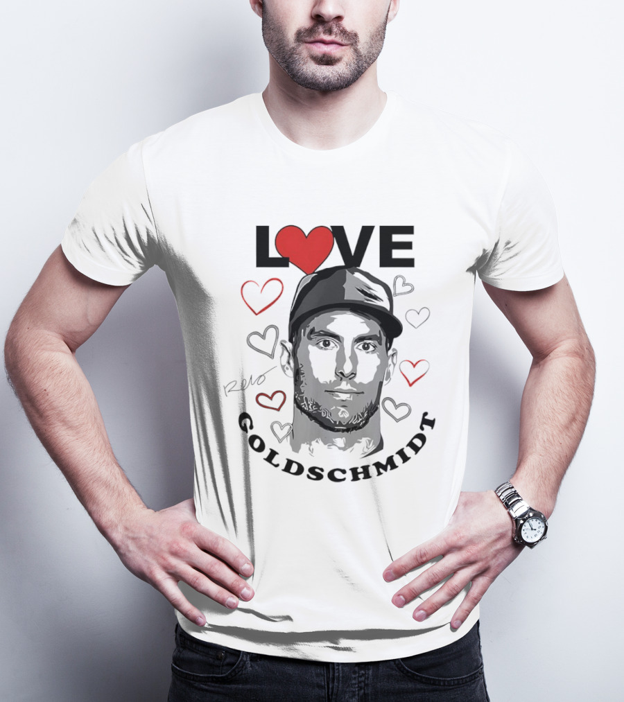 Love Paul Goldschmidt Heart Baseball T-Shirt