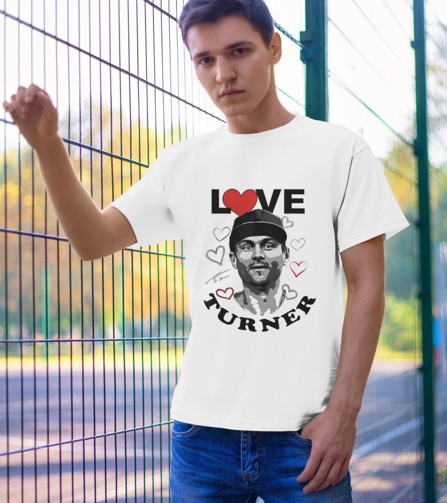 LOVE Trea Turner Philadelphia Phillies Baseball Heart T-Shirt