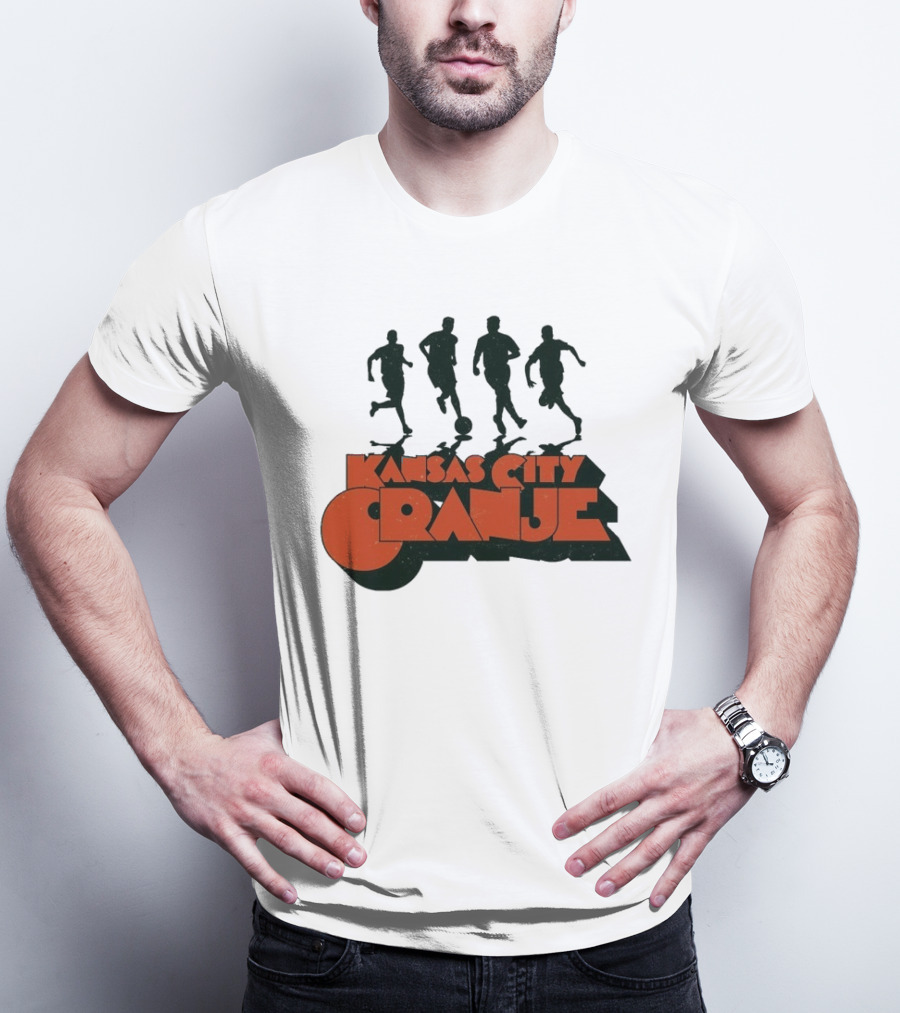 Kansas City Orange Soccer Silhouettes Made Mobb T-Shirt