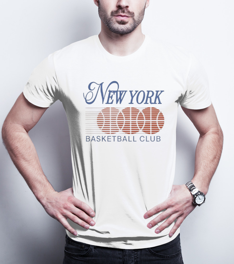 New York Basketball Club Vintage Retro Hoops T-Shirt