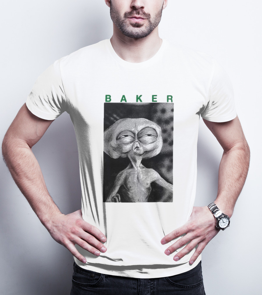 Note Baker Alien Block Busters Extraterrestrial T-Shirt
