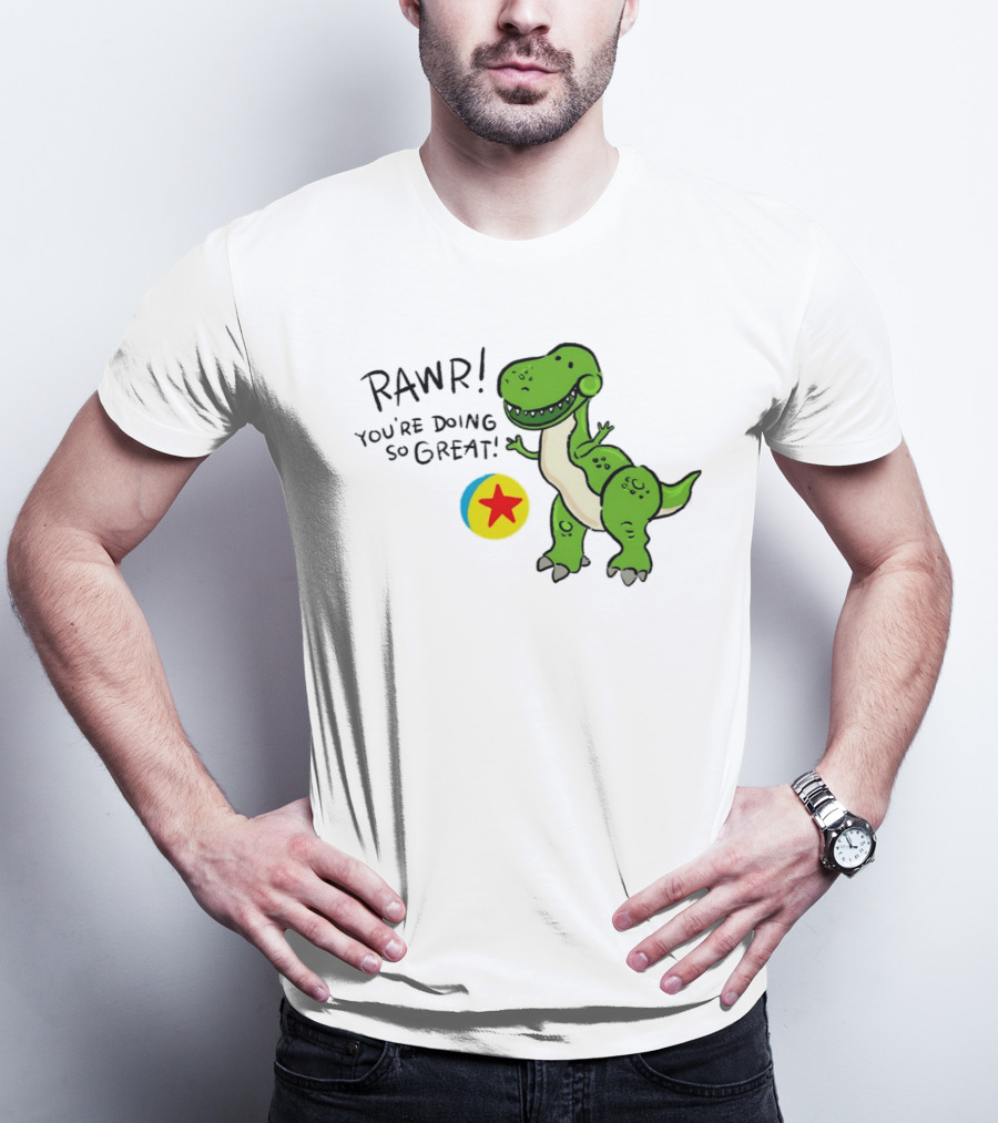 RAWR You're Doing So Great Rex Toy Story Pixar Ball T-Shirt