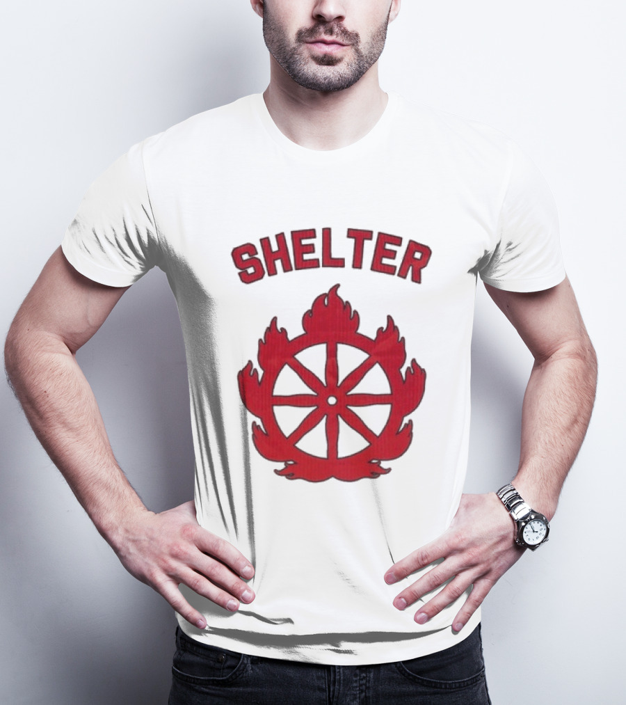 Shelter Mantra 95 Flaming Wheel T-Shirt