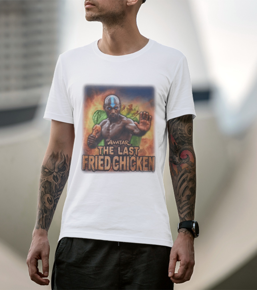 Avatar The Last Fried Chicken Parody Humor Martial Arts Mashup T-Shirt