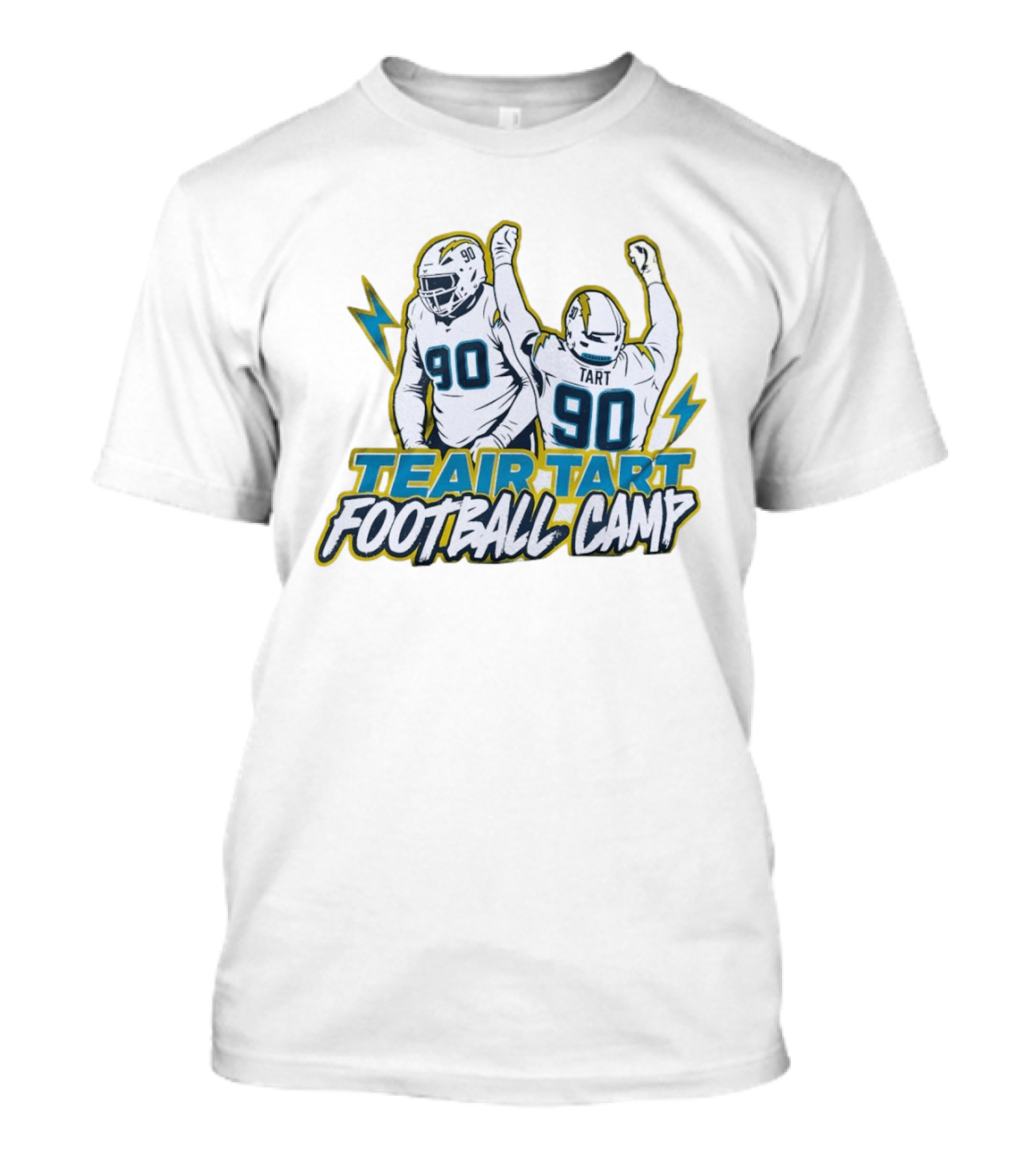 Teair Tart Football Camp 90 Los Angeles Chargers Players T-Shirt