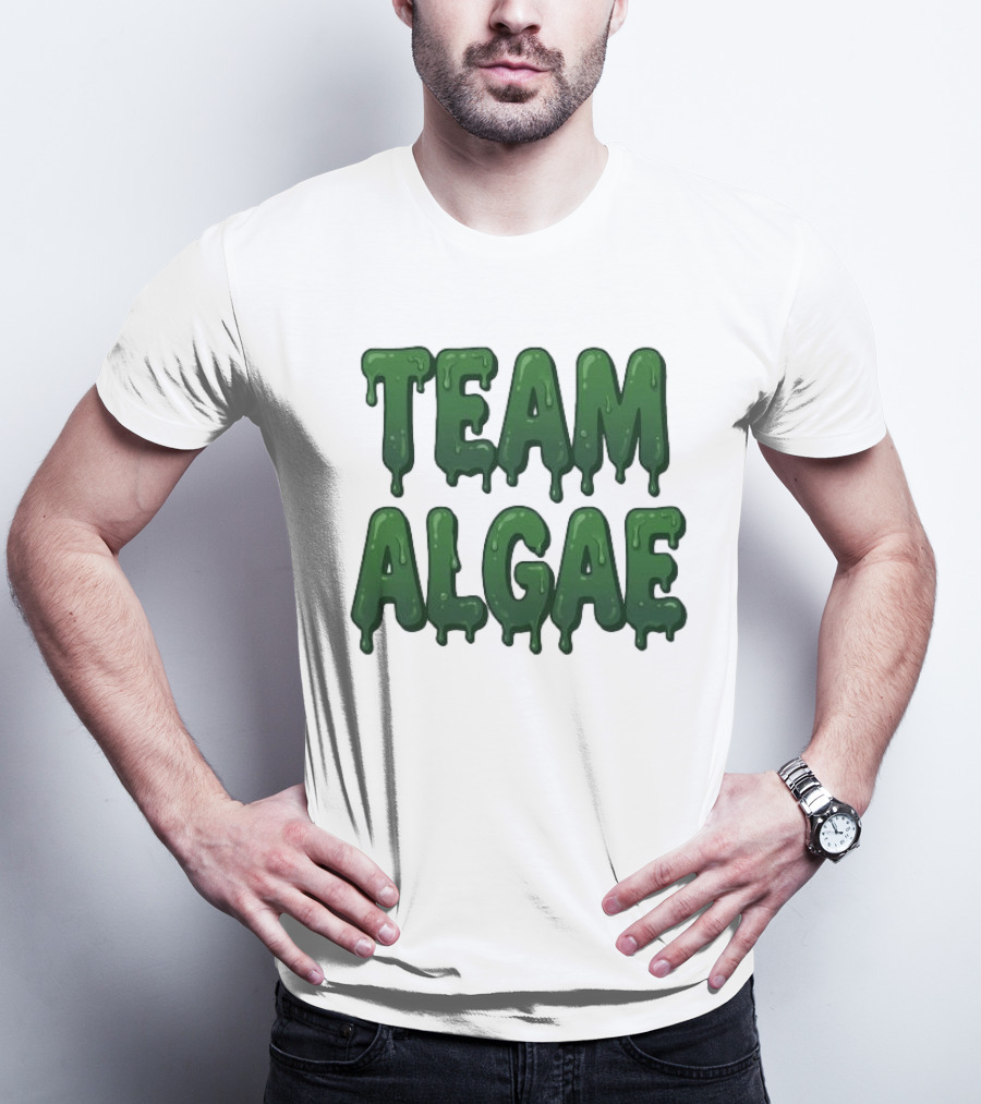 Team Algae Slimy Green Drip Humor T-Shirt