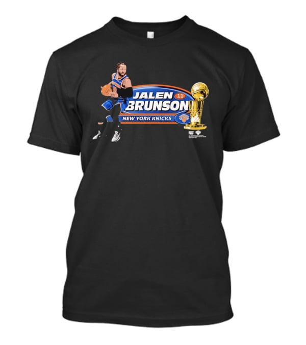 Jalen Brunson Burner 11 New York Knicks NBA Trophy T-Shirt