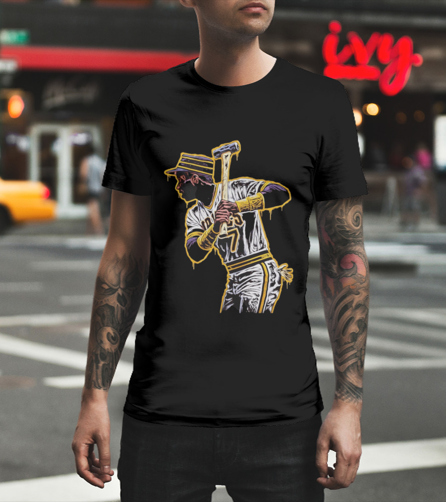 Roberto Clemente Pittsburgh Pirates Number 21 Baseball T-Shirt