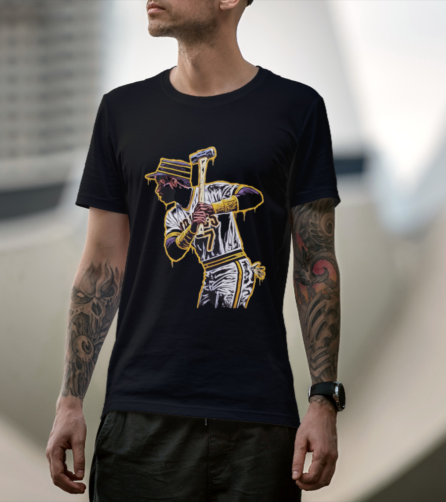 Roberto Clemente Pittsburgh Pirates Number 21 Baseball T-Shirt
