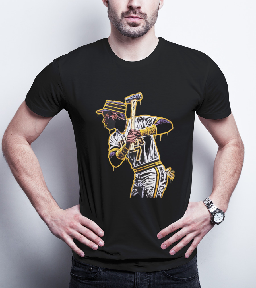Roberto Clemente Pittsburgh Pirates Number 21 Baseball T-Shirt