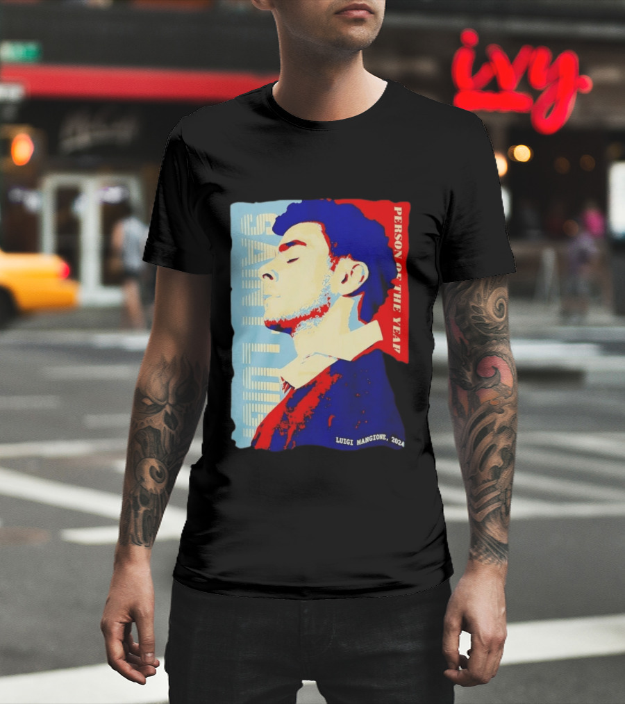Saint Luigi Mangione 2024 Person Of The Year T-Shirt