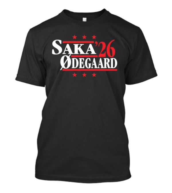 Saka '26 Ødegaard Arsenal Premier League Stars T-Shirt
