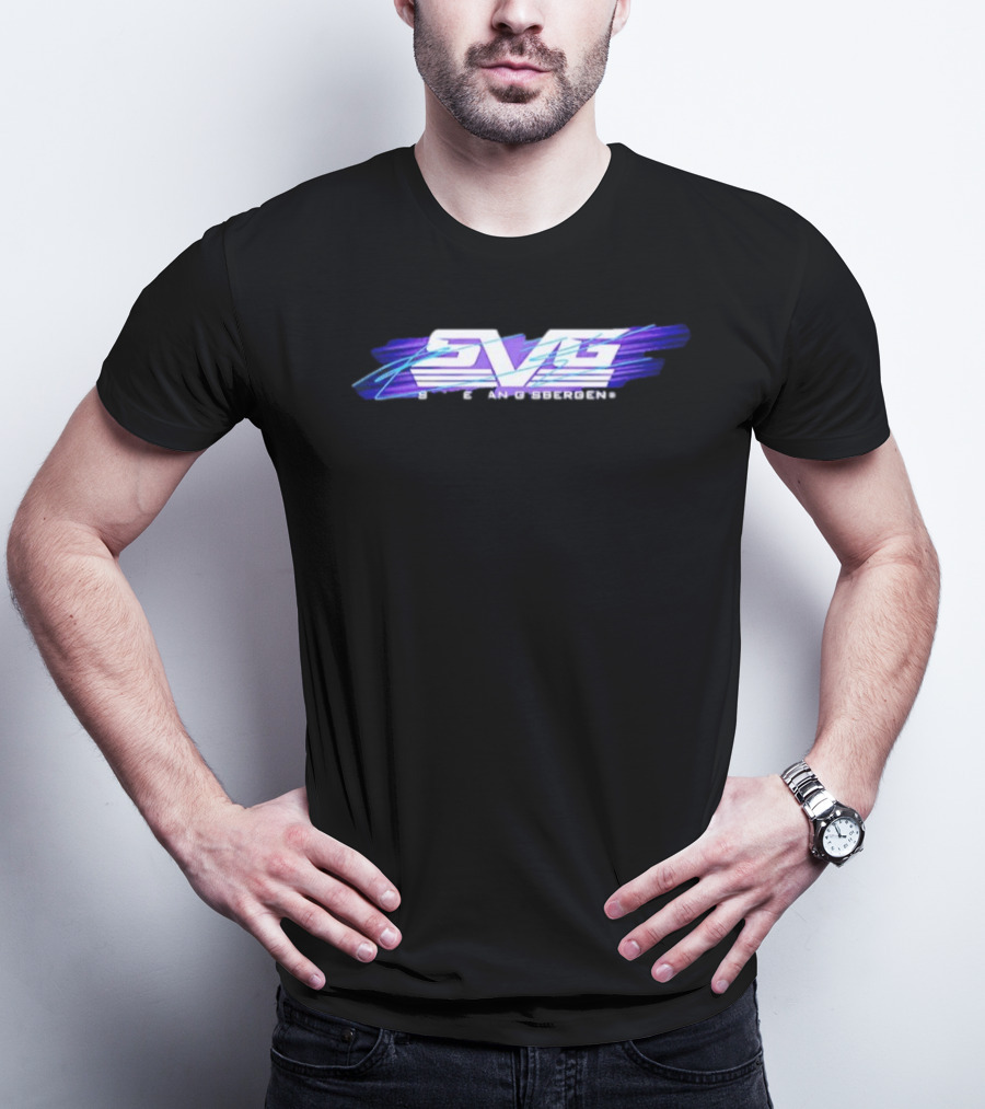 Shane Van Gisbergen SVG Stripe Racing Style Purple And Blue T-Shirt
