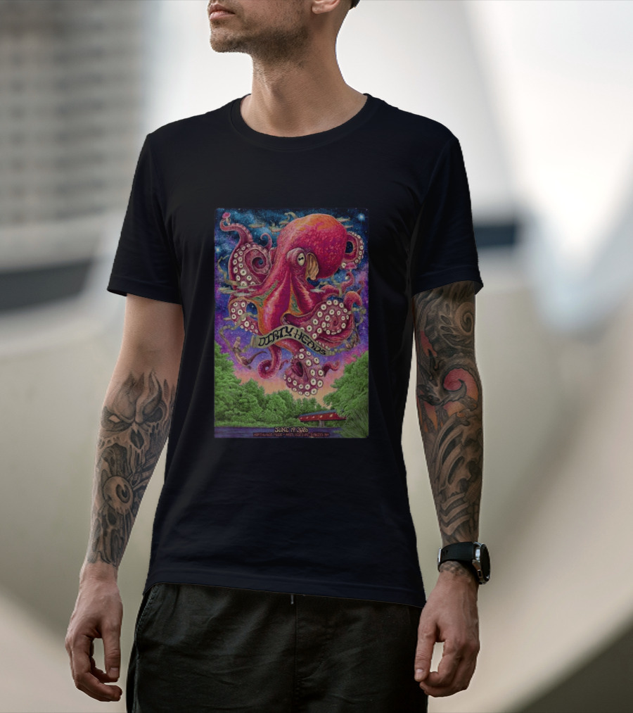 Dirty Heads Northlands Music June 19 2026 Swanzey NH Octopus T-Shirt