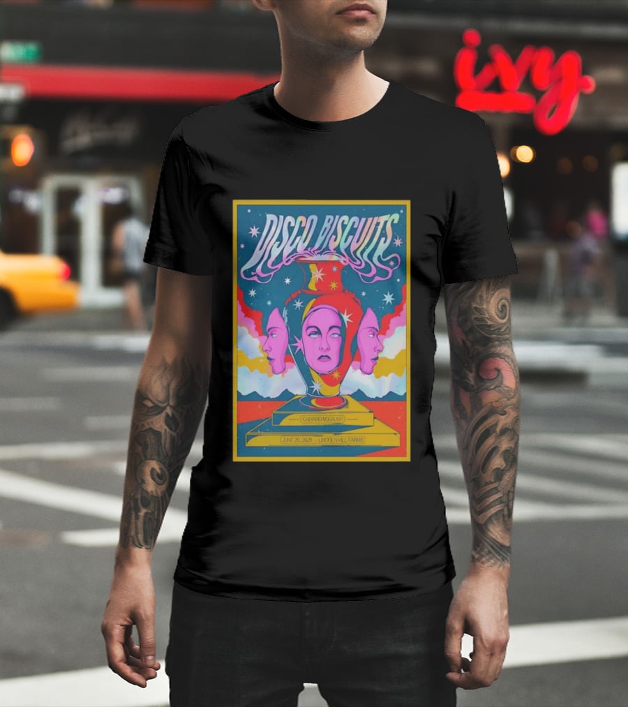 Disco Biscuits Canandaigua NY June 20 2026 Lincoln Hill Farms T-Shirt
