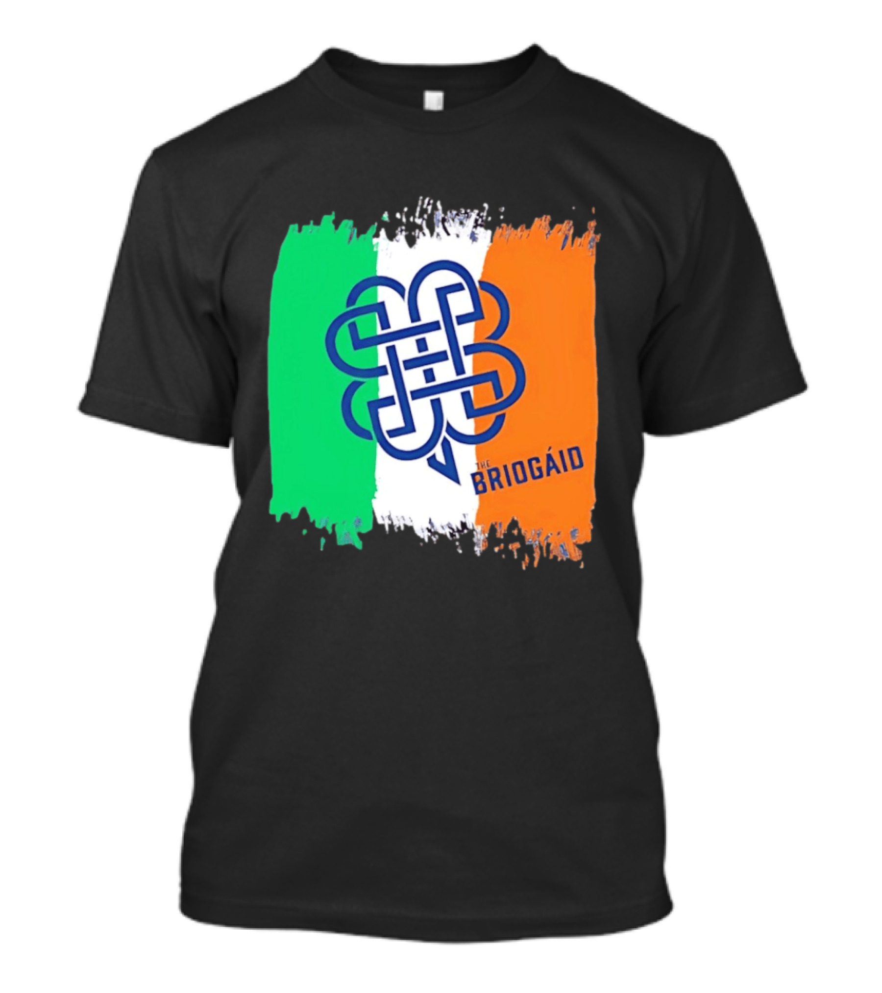 The Briogaid Irish Flag Celtic Knot Clover Ireland Shamrock T-Shirt