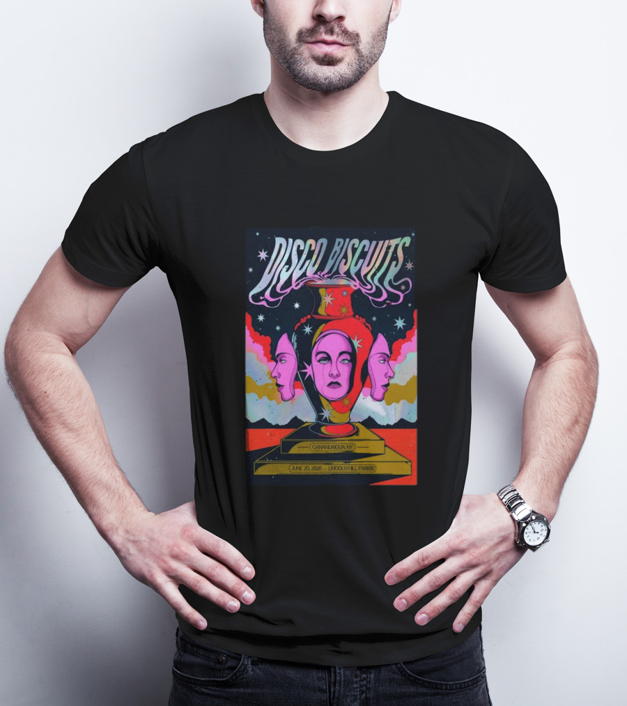 Disco Biscuits Lincoln Hill Farms June 20 2026 Canandaigua NY Psychedelic T-Shirt