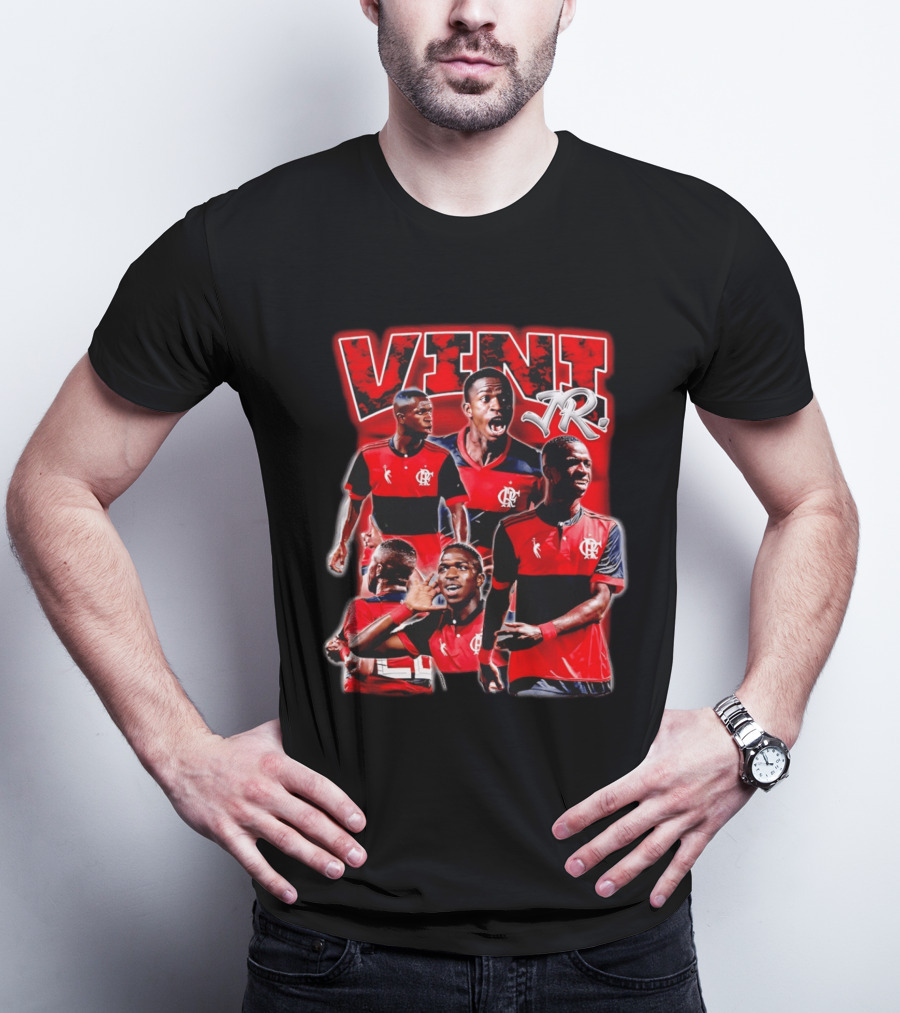 Vini Jr Flamengo Vinicius Junior Collage T-Shirt