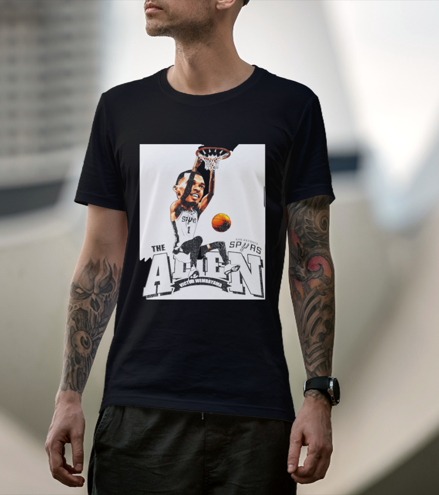 Victor Wembanyama The Alien San Antonio Spurs Basketball T-Shirt
