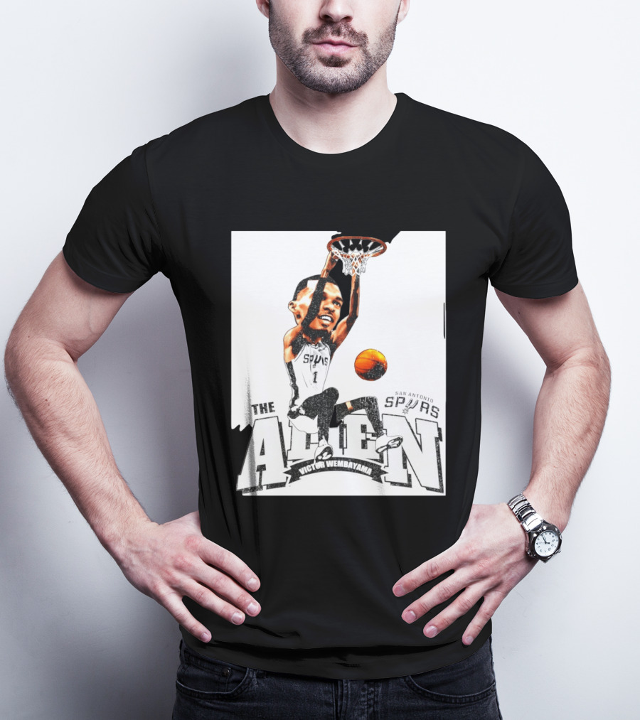 Victor Wembanyama The Alien San Antonio Spurs Basketball T-Shirt