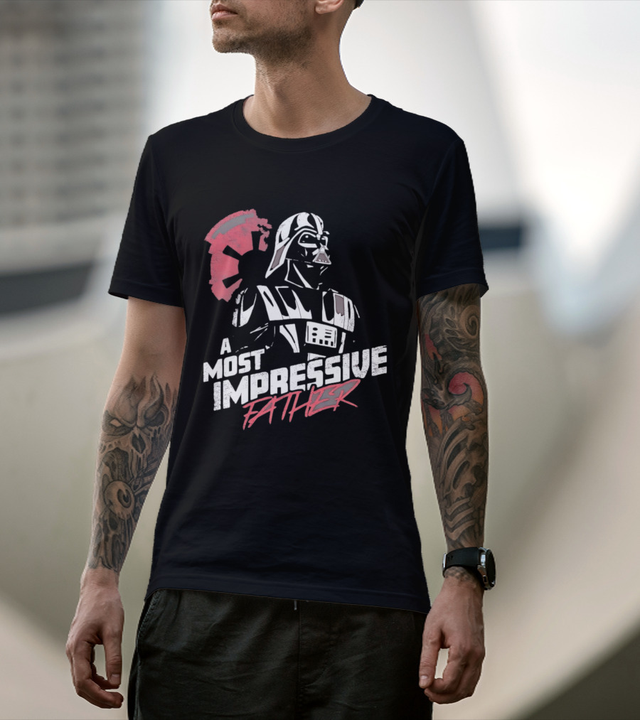 A Most Impressive Father Star Wars Darth Vader Iconic Pose T-Shirt