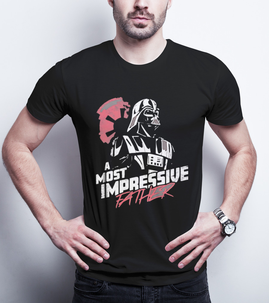A Most Impressive Father Star Wars Darth Vader Iconic Pose T-Shirt