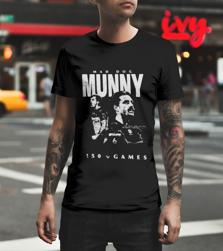 MAD DOG MUNNY 250 Games Melbourne Storm 2026 Cameron Munster T-Shirt