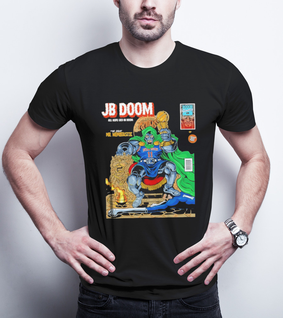 JB Doom New York Knicks 2026 NBA Champs The Death Of Mr. Wembtastic T-Shirt