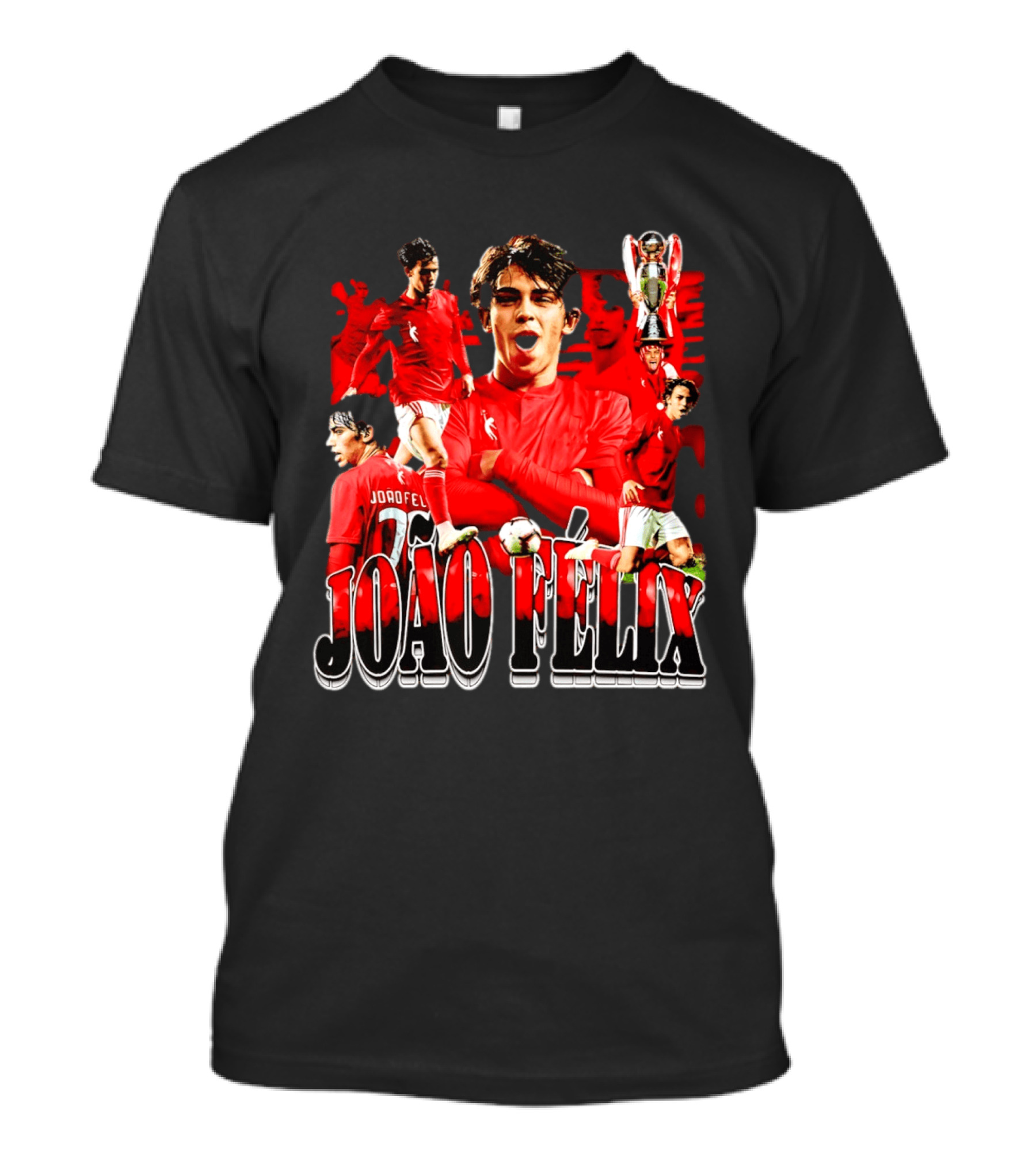 João Félix SL Benfica Football Star Reds Celebration T-Shirt