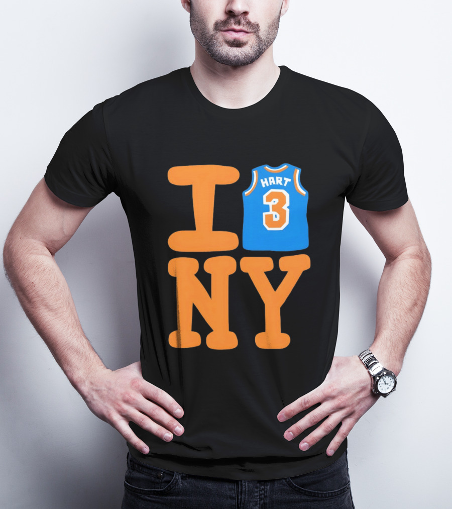 Josh Hart New York Knicks I Love NY 3 Basketball 2026 T-Shirt