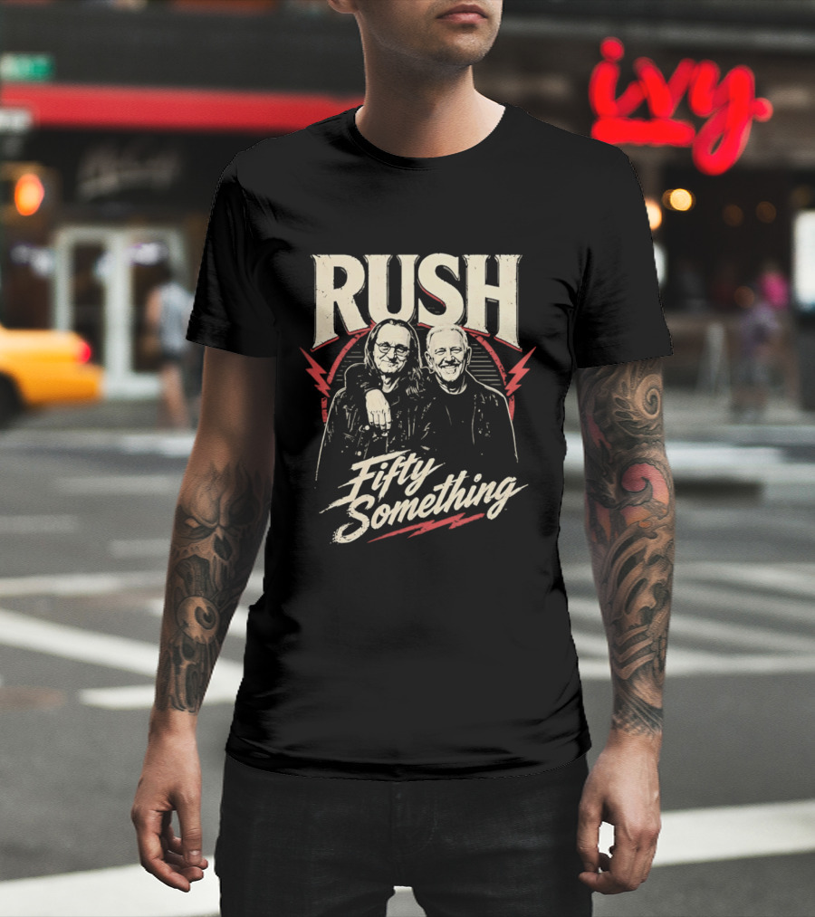 Rush Band Geddy Lee Alex Lifeson Fifty Something T-Shirt