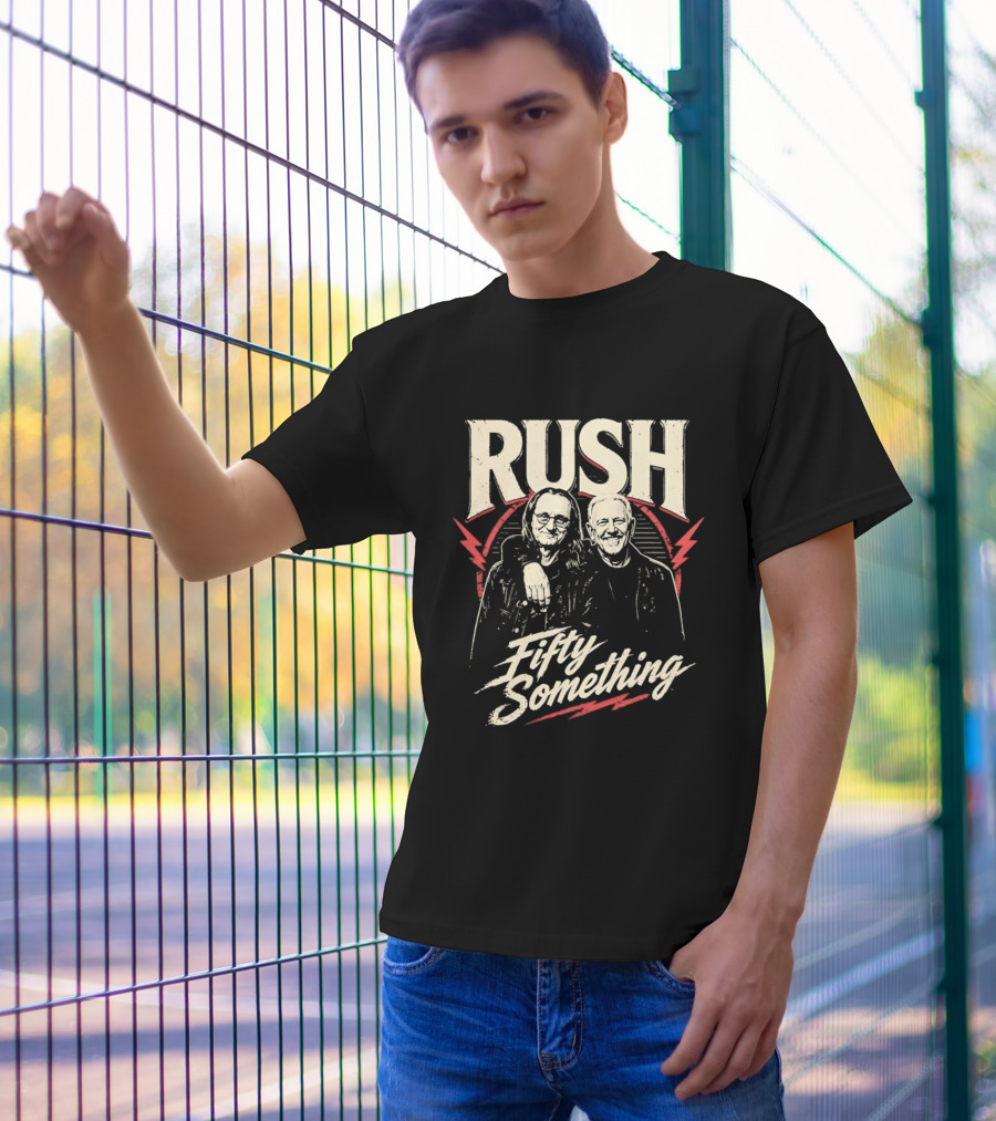 Rush Band Geddy Lee Alex Lifeson Fifty Something T-Shirt