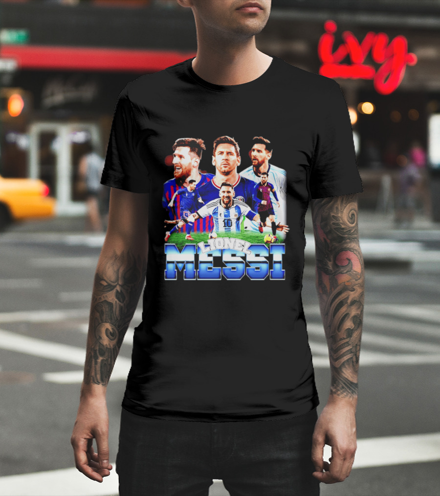 Lionel Messi Barcelona Paris Saint Germain Argentina Football Legend T-Shirt