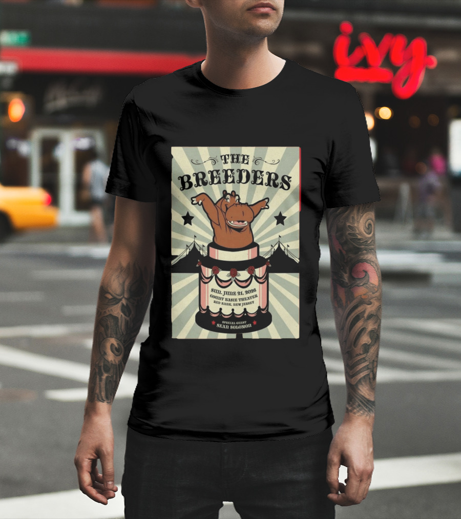 The Breeders Count Basie Theater Red Bank NJ June 21 2026 Sean Solomon T-Shirt
