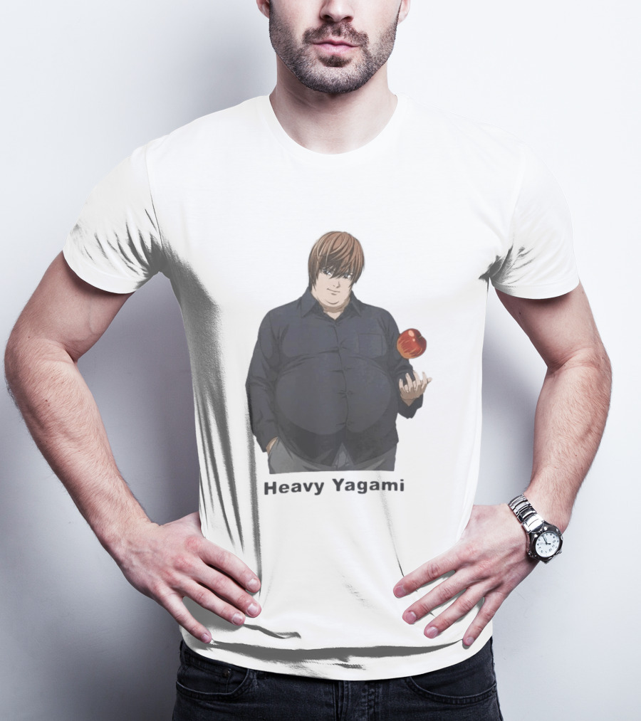 Heavy Yagami Light Death Note Apple T-Shirt