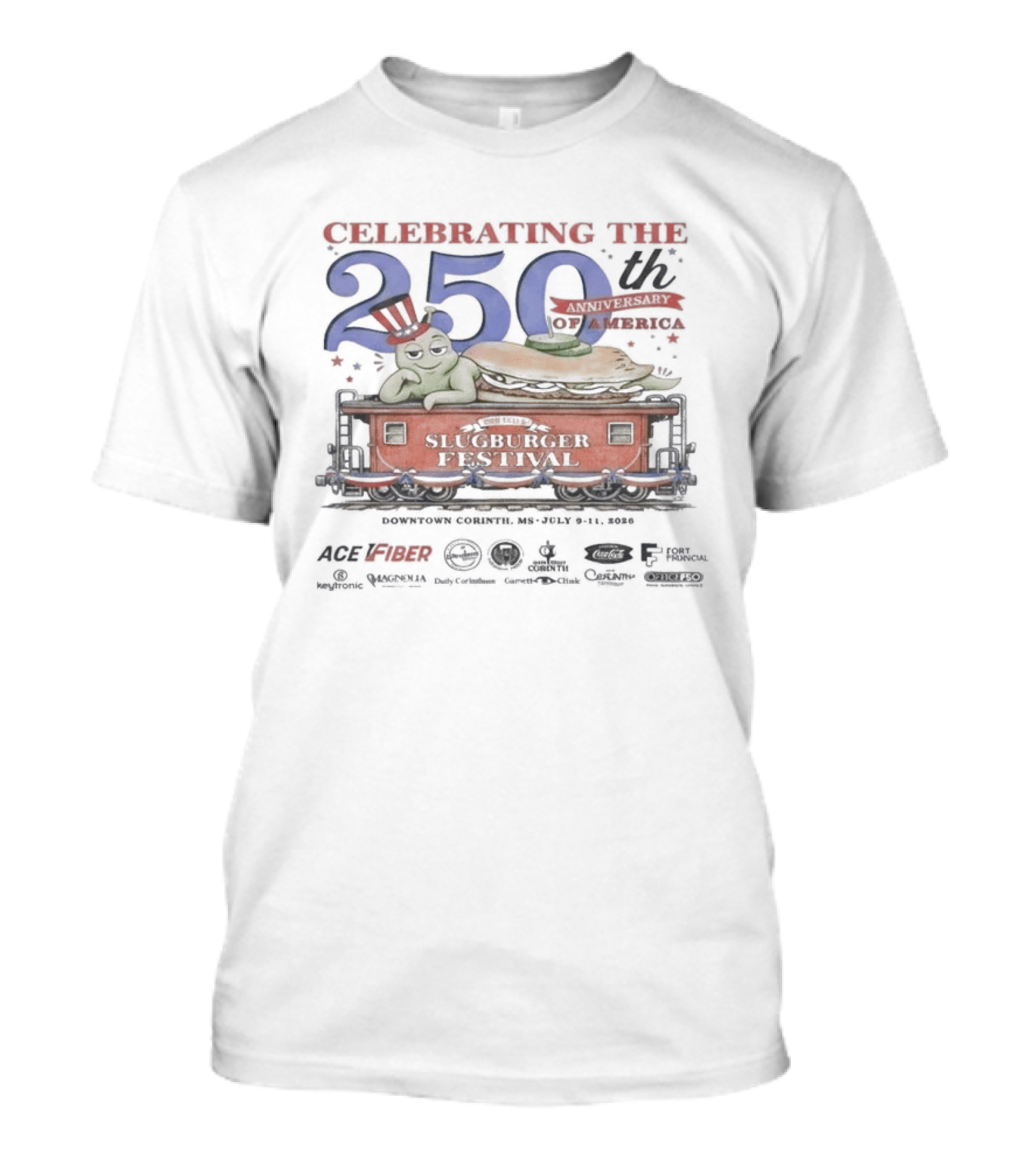Celebrating The 250th Anniversary Slugburger Festival With Train And Uncle Sam T-Shirt
