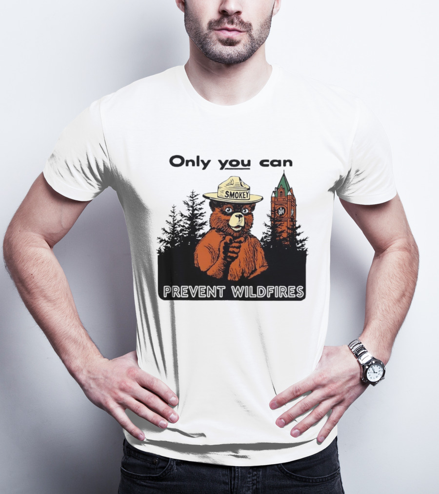 Only You Can Prevent Wildfires Smokey Bear X Montana Collaboration T-Shirt