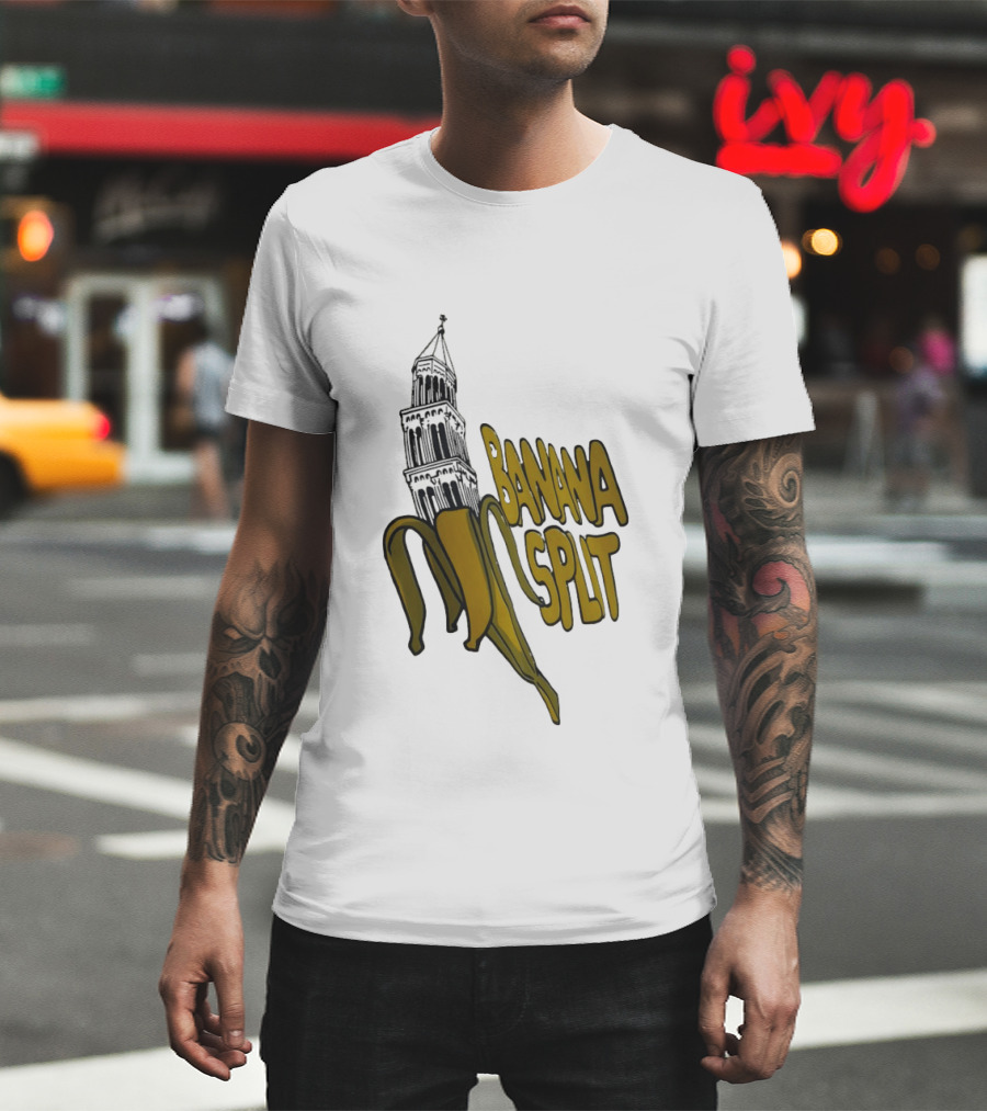 Split Diocese Bell Tower Banana Split Architecture T-Shirt