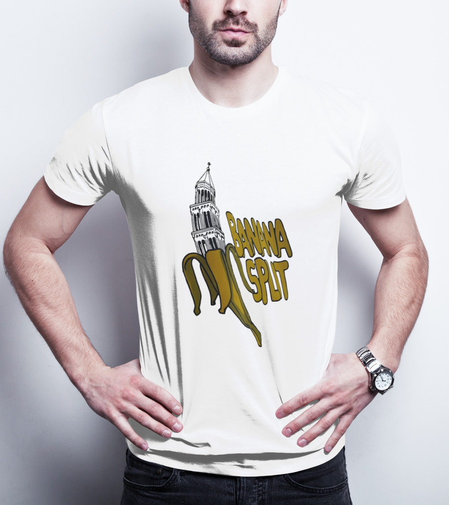 Split Diocese Bell Tower Banana Split Architecture T-Shirt