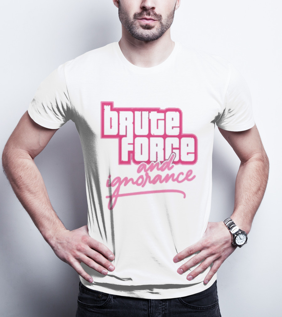 Brute Force And Ignorance The Fat Electrician T-Shirt