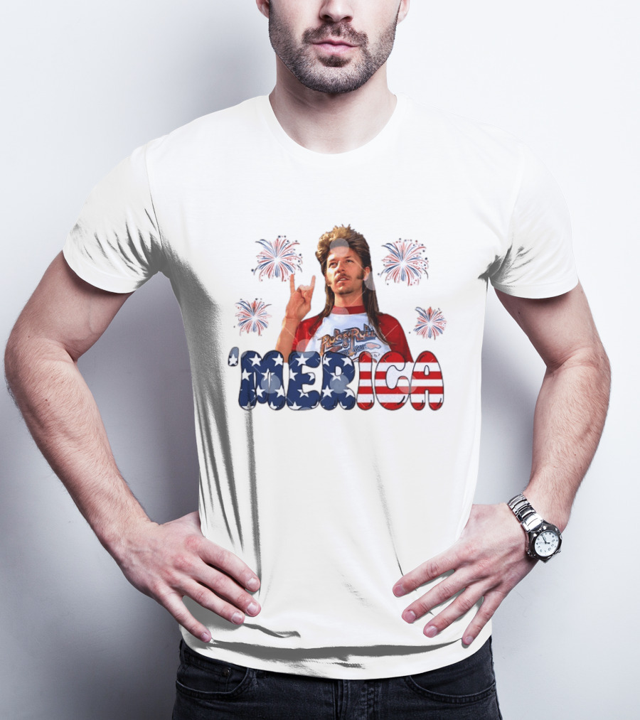 Joe Dirt 'Merica Fourth Of July Fireworks RockNRoll T-Shirt