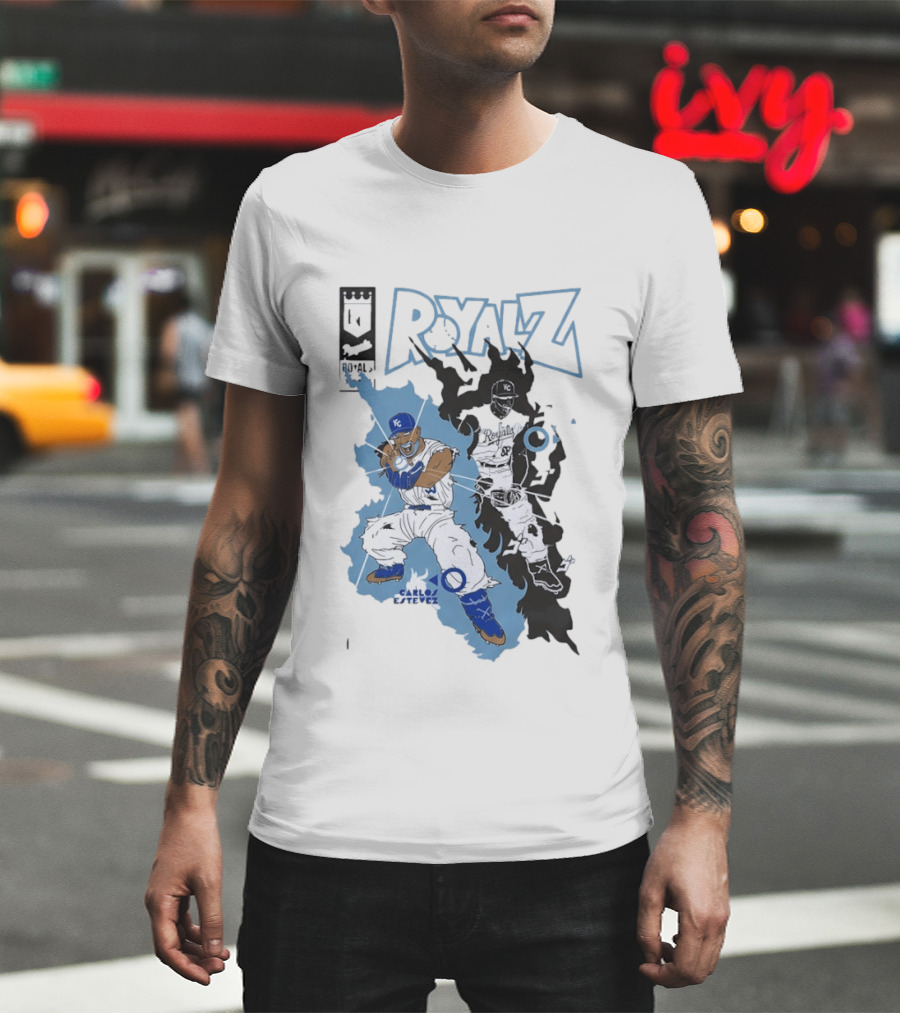 Kansas City Royals Dragon Balls Anime Crossover 2026 Carlos Estevez T-Shirt