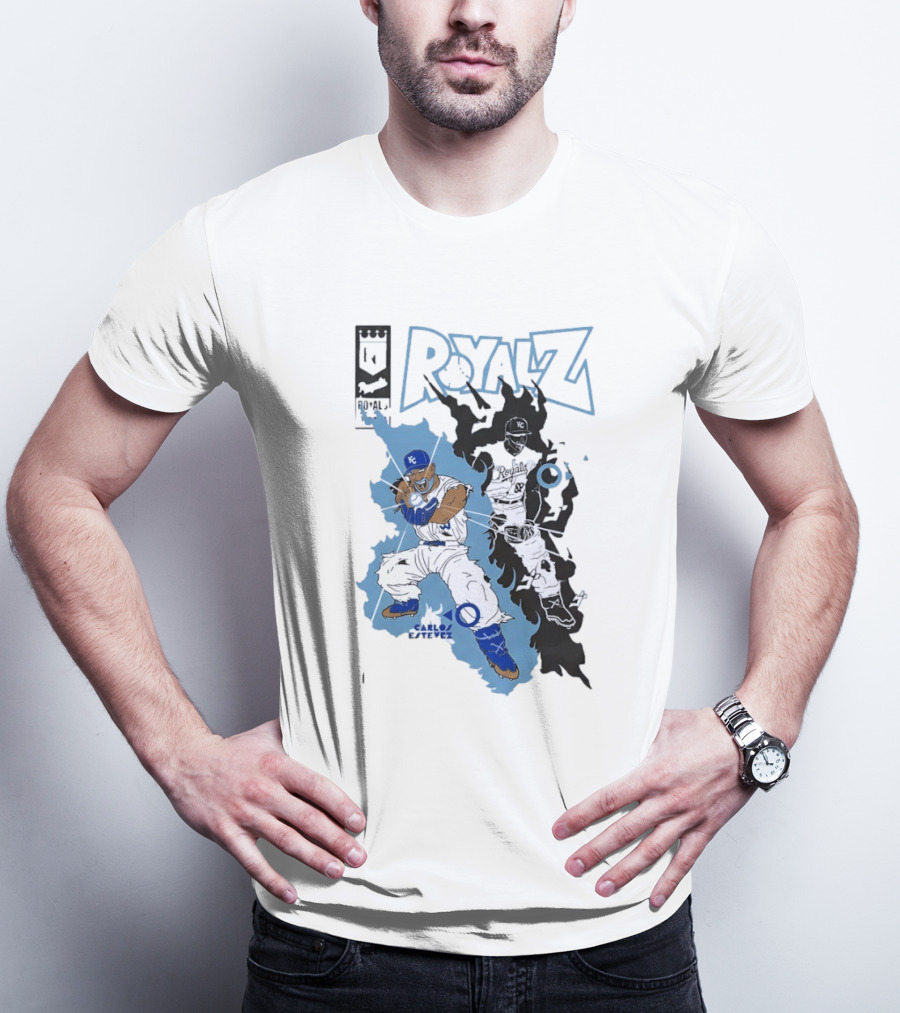Kansas City Royals Dragon Balls Anime Crossover 2026 Carlos Estevez T-Shirt