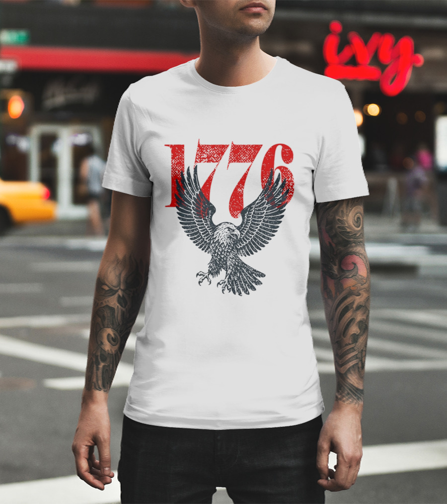 1776 250th Anniversary Bald Eagle USA T-Shirt