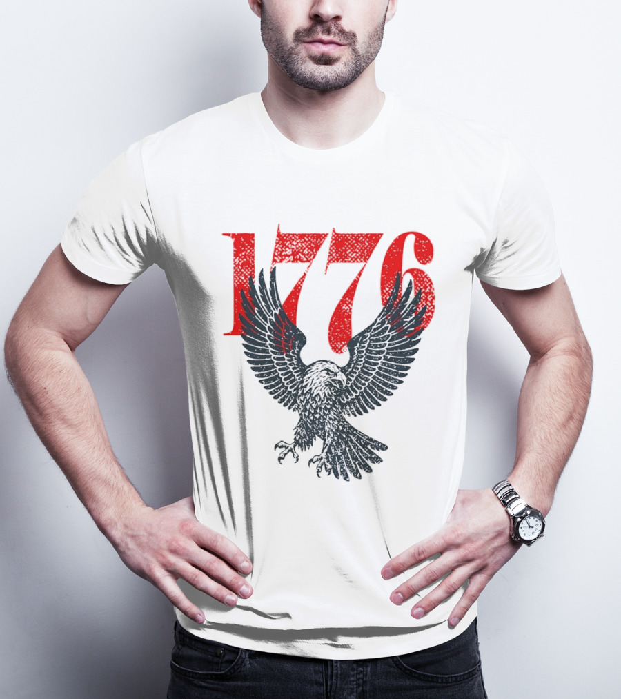 1776 250th Anniversary Bald Eagle USA T-Shirt