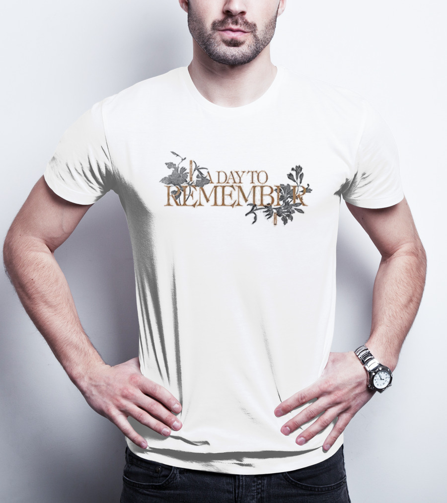 A Day To Remember Closer Than You Think Lyrics Key Floral T-Shirt