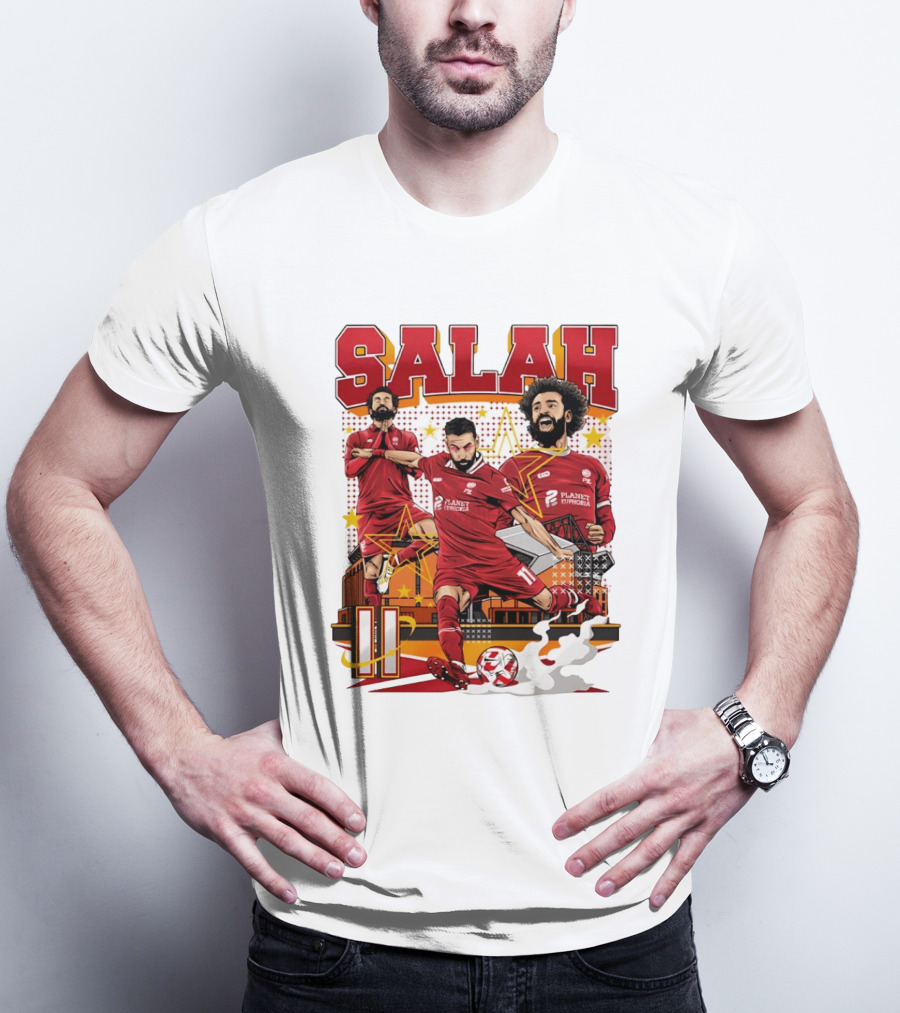 Mohamed Salah Liverpool FC Planet Euphoria Premier League T-Shirt