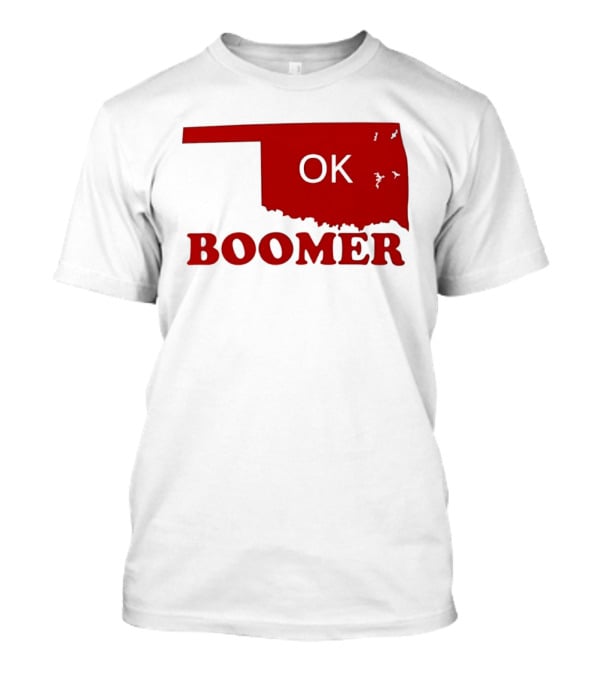 Oklahoma State OK Boomer Map T-Shirt