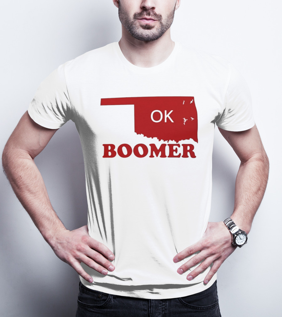 Oklahoma State OK Boomer Map T-Shirt