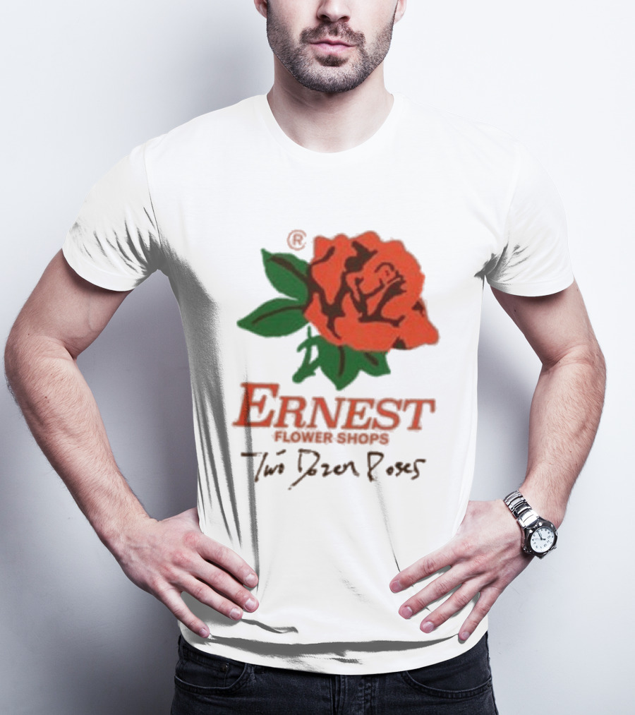 Ernest Flower Shops Two Dozen Roses Rose T-Shirt